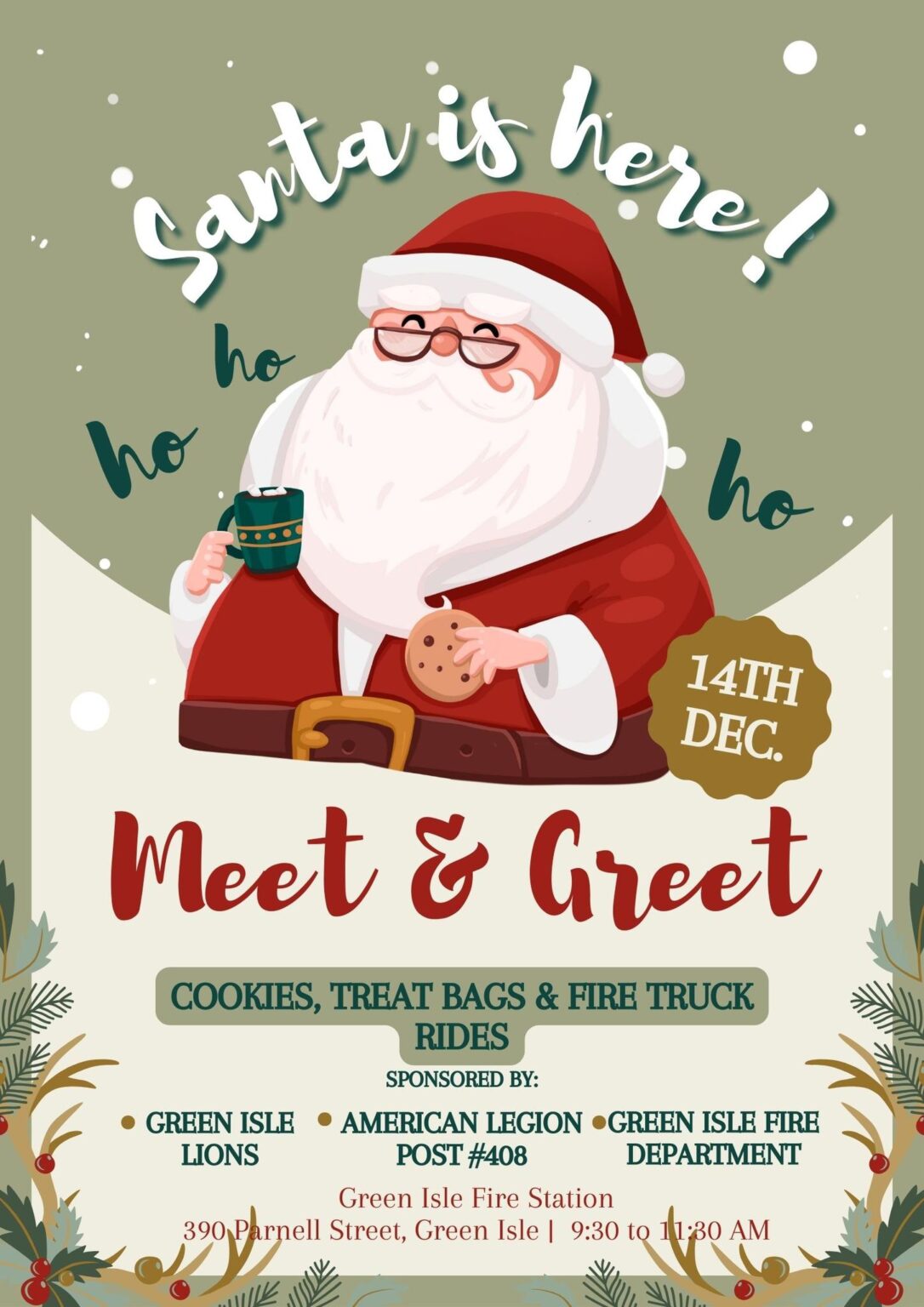 Santa Day - December 14th - City of Green Isle